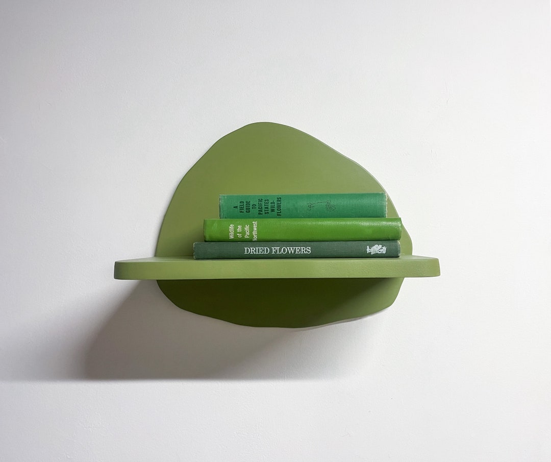 Decorative Floating Book Shelf, Abstract Shape Plant Shelves - Etsy