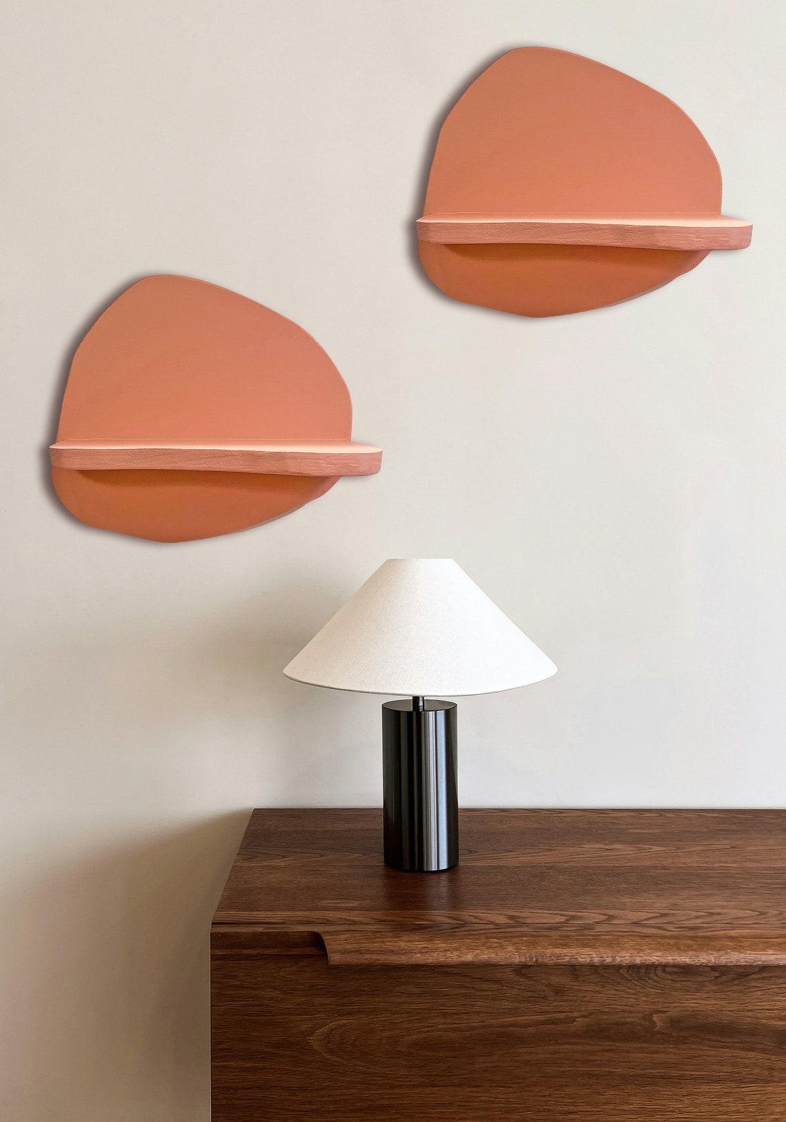 Decorative Shelf, Abstract Shape Colorful Wavy Shelves, Wall Decor ...