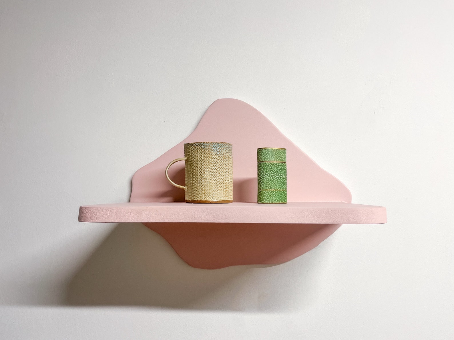 Decorative Wall Shelf, Abstract Shapes, Colorful and Wavy Plant Shelves ...