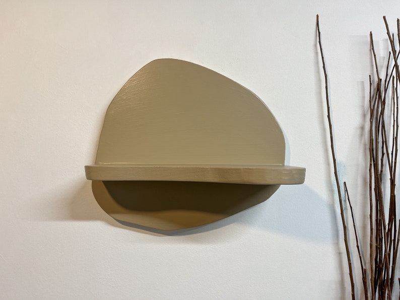 Decorative Shelf, Floating Shape, Colorful Wavy Shelves, Wall Storage ...