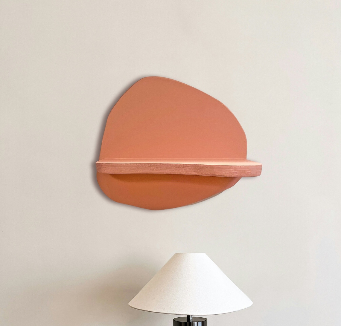 Decorative Shelf, Abstract Shape Colorful Wavy Shelves, Wall Decor ...