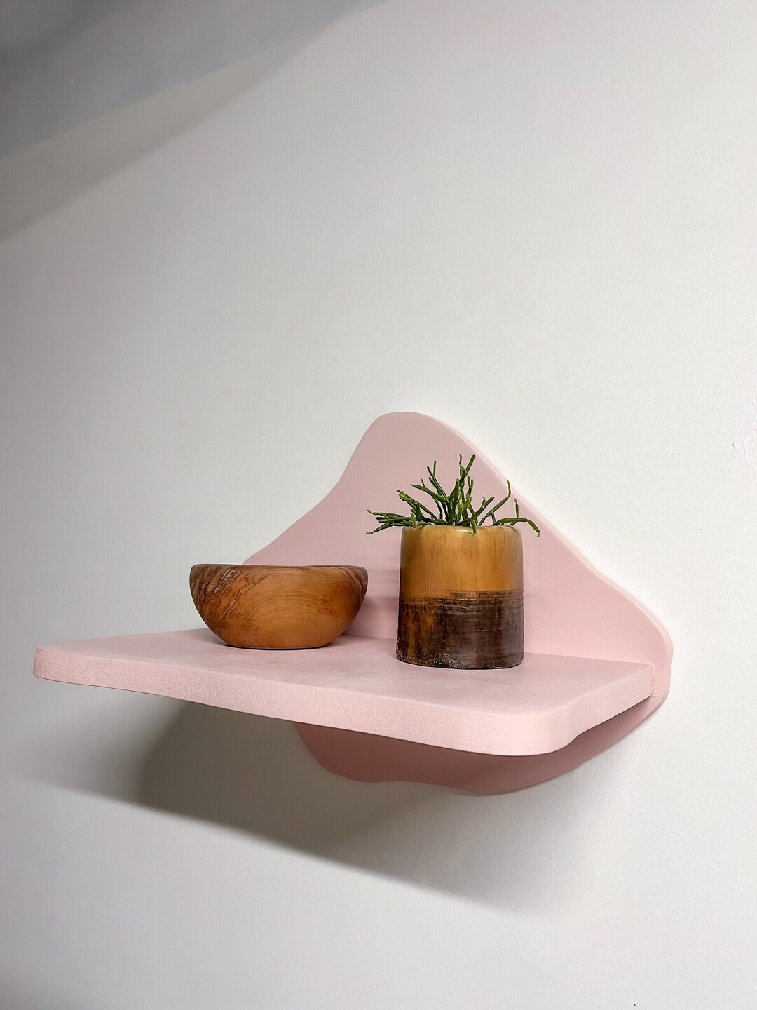 Decorative Wall Shelf, Abstract Shapes, Colorful and Wavy Plant Shelves ...