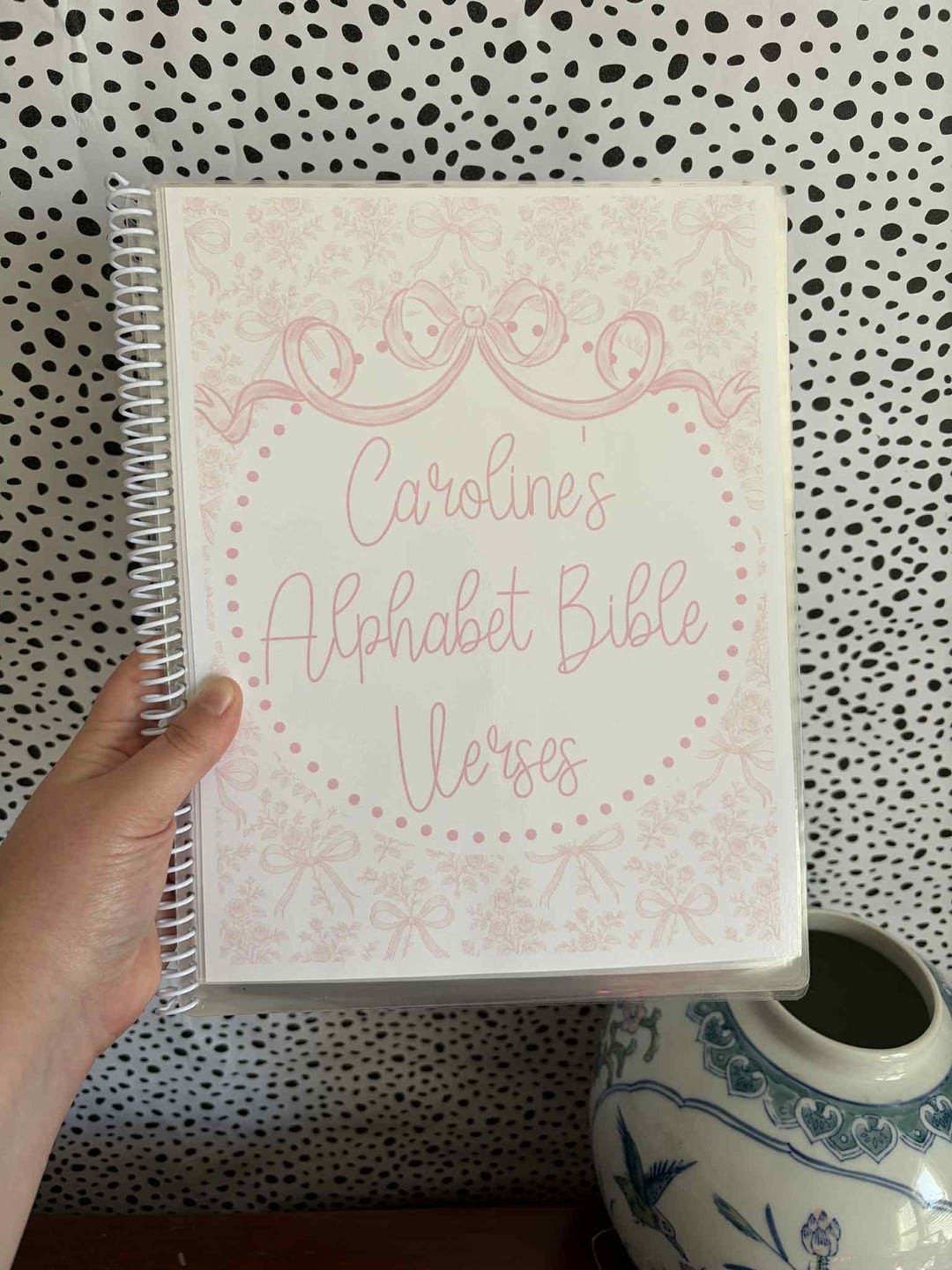 Personalized ABC Scripture Tracing Book Christian Toddler Kids Activity ...