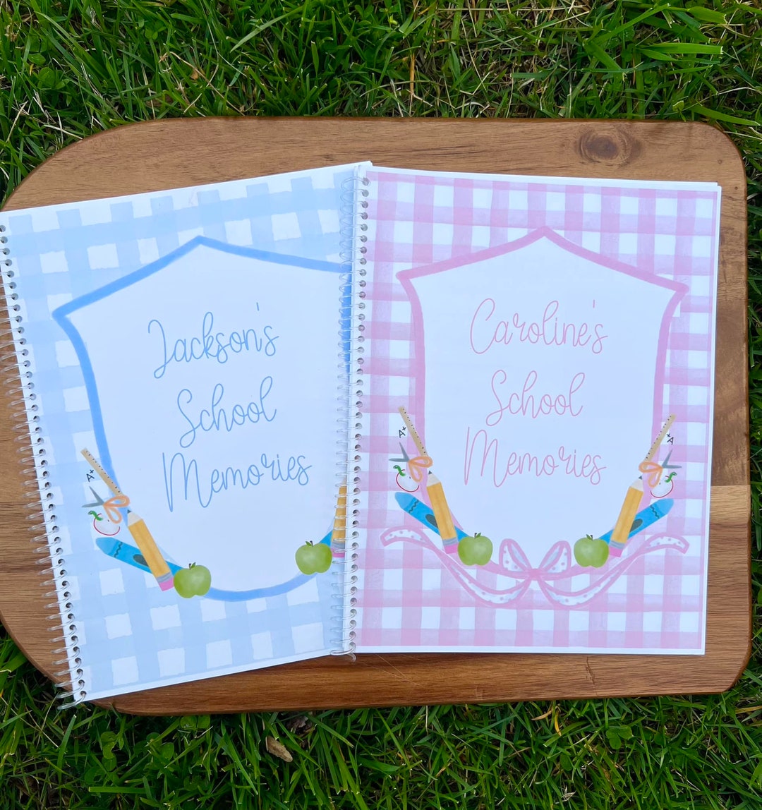 Personalized School Memory Note Book End of Year Preschool Kindergarten ...