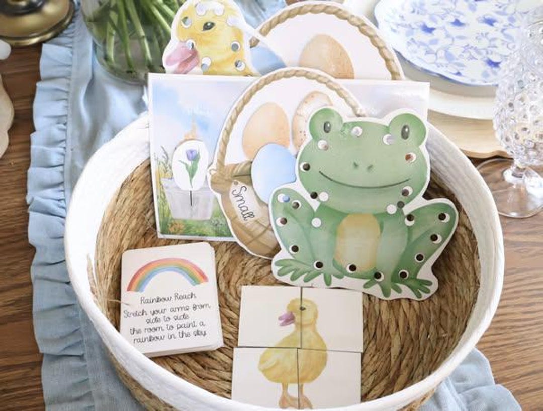 My Spring Busy Book Morning Menu Printable Kids Activity Book Toddler ...