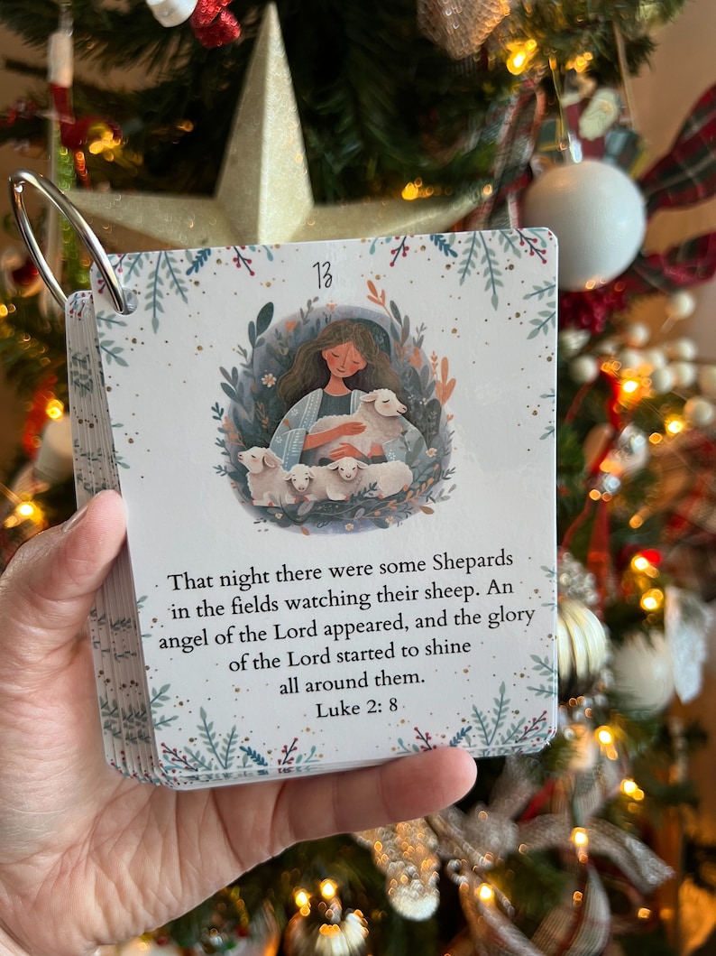 The Nativity Story Flash Cards Christmas Advent Scripture Cards ...
