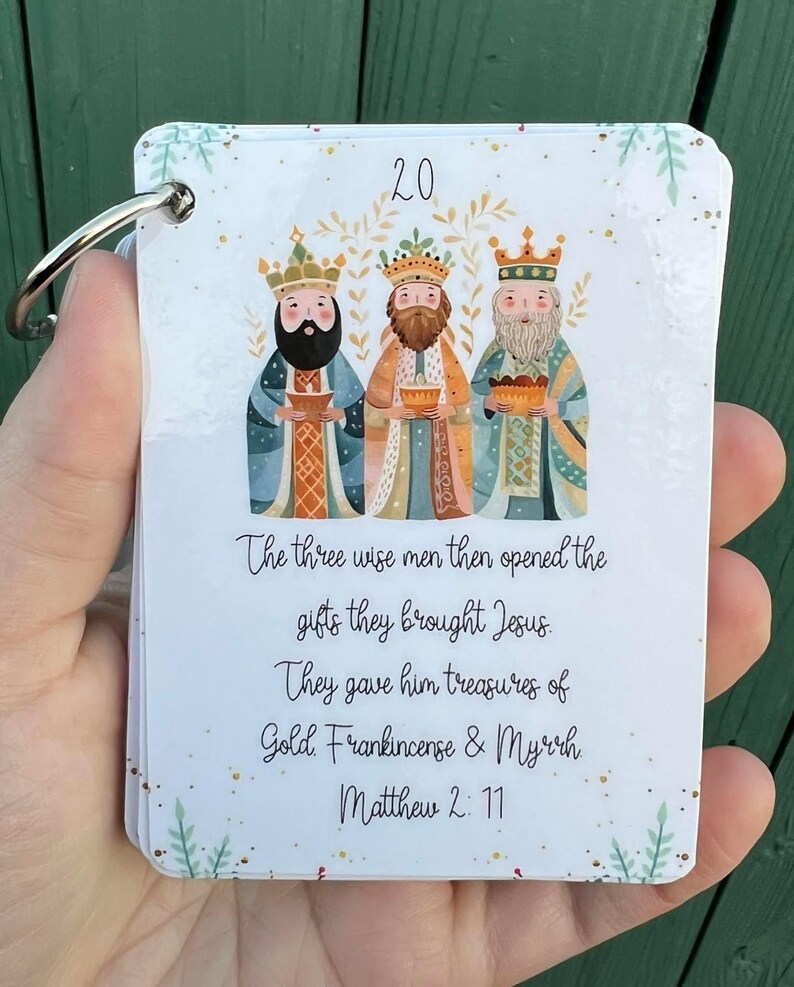 Nativity Story Flash Cards: Christmas Advent Activity (PRINTABLE) - Etsy