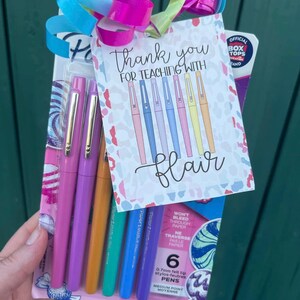 Back to School Teacher Printable Gift Tag Thank You for Teaching With ...