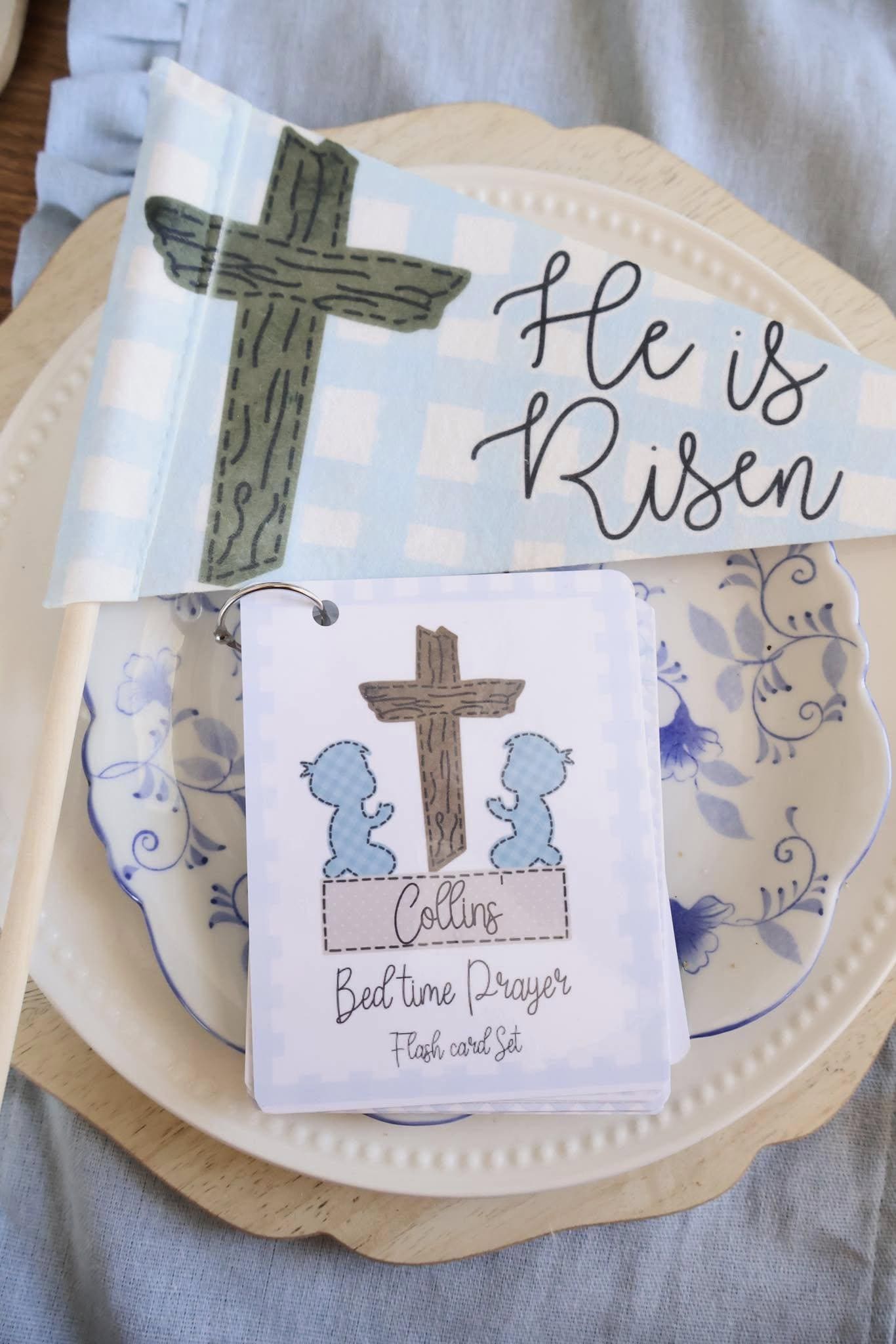 Bedtime Prayer Flash Cards Advent Scripture Cards Christian Toddler ...