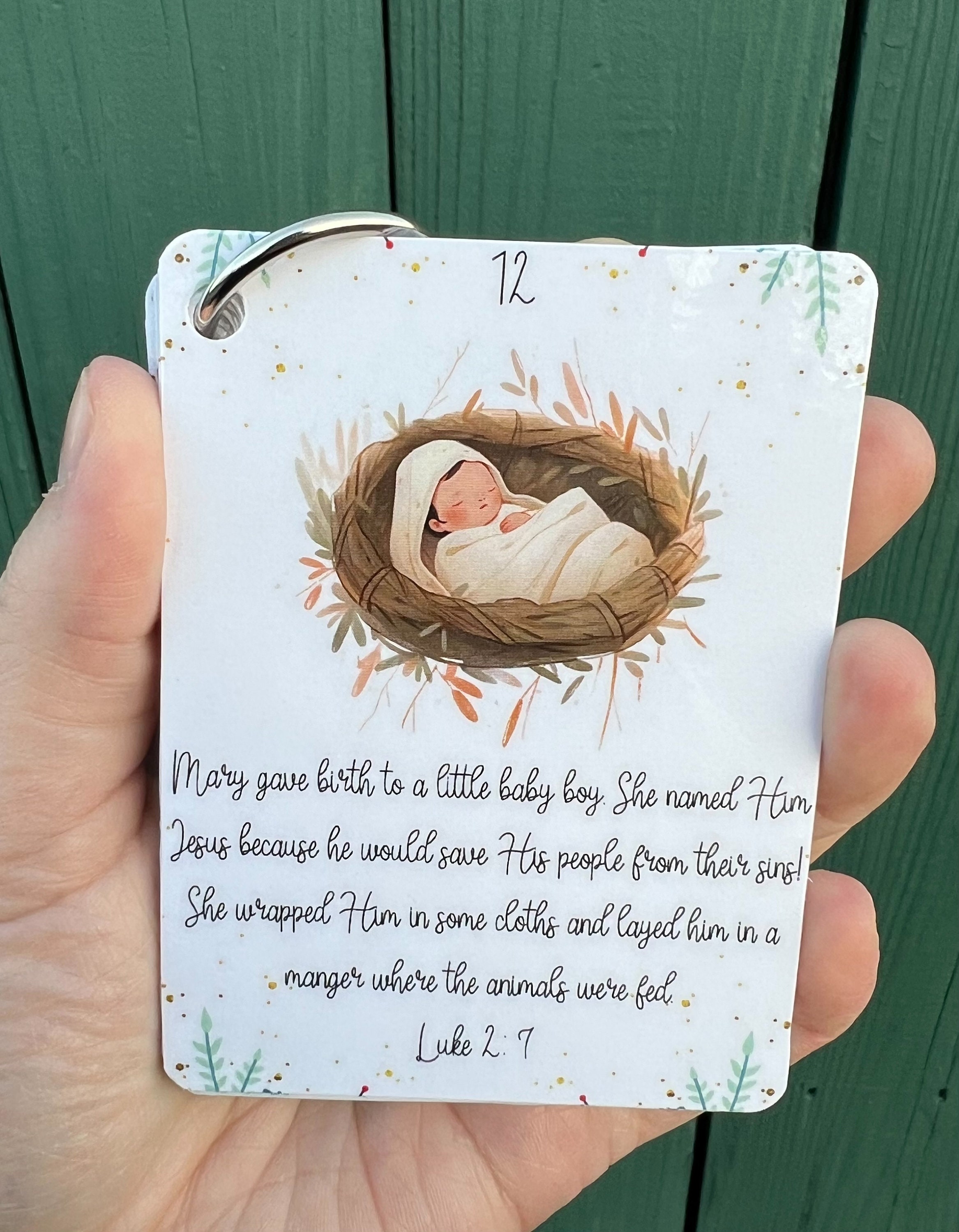 The Nativity Story Flash Cards Christmas Advent Scripture Cards ...