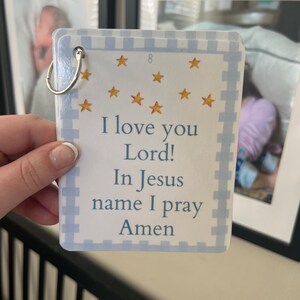 Bedtime Prayer Flash Cards Advent Scripture Cards Christian Toddler ...