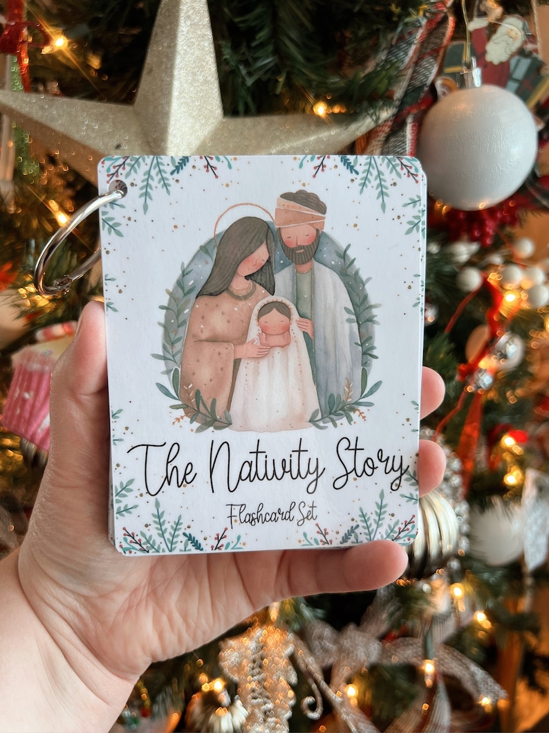 Nativity Story Flash Cards: Christmas Advent Activity (PRINTABLE) - Etsy
