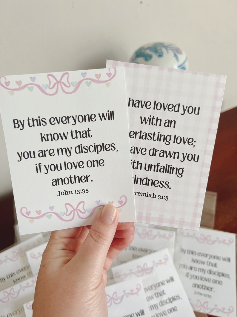 Valentine's Scripture Cards Countdown Valentines Kids Activity ...