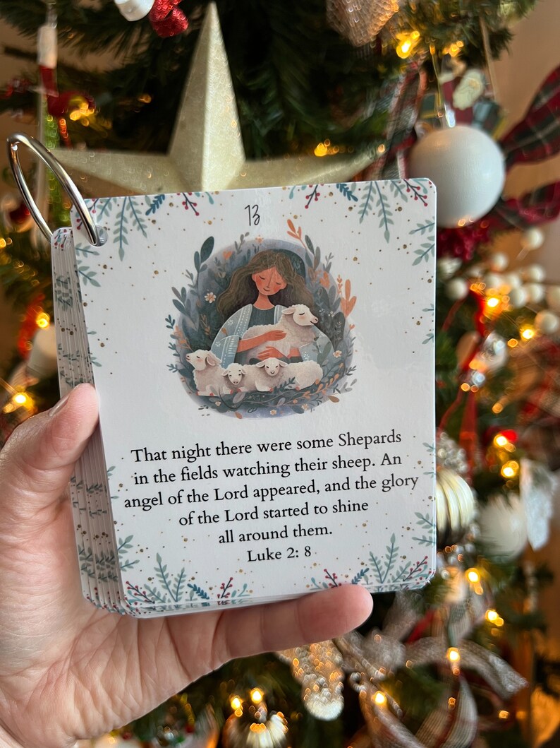 Nativity Story Flash Cards: Christmas Advent Activity (PRINTABLE) - Etsy