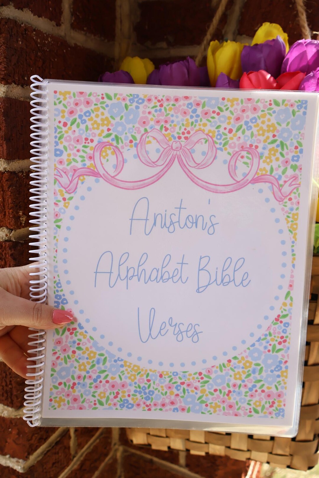 Personalized ABC Scripture Tracing Book Christian Toddler Kids Activity ...