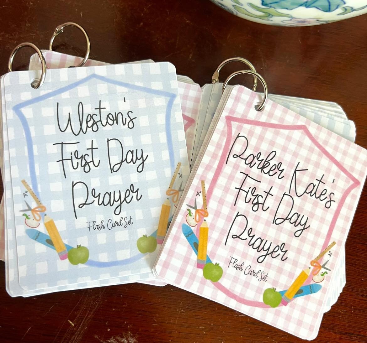 First Day Prayer Flash Cards Scripture Cards Christian Toddler Kids ...