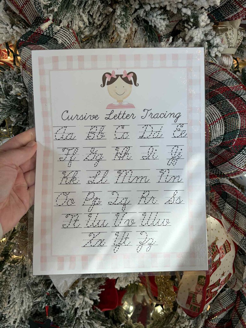 Personalized ABC Name Tracing Book Christian Toddler Kids Activity ...