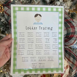 Personalized ABC Name Tracing Book Christian Toddler Kids Activity ...