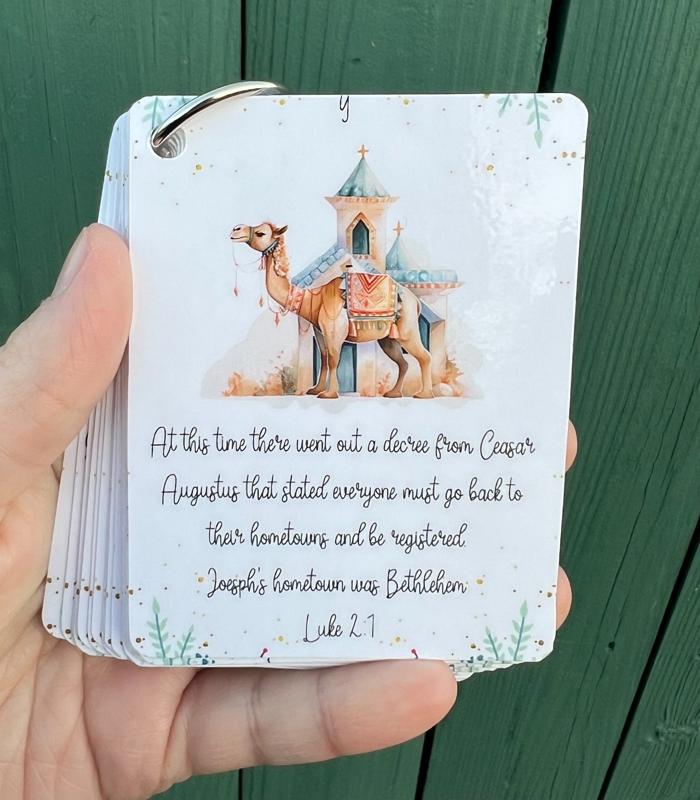 The Nativity Story Flash Cards Christmas Advent Scripture Cards ...