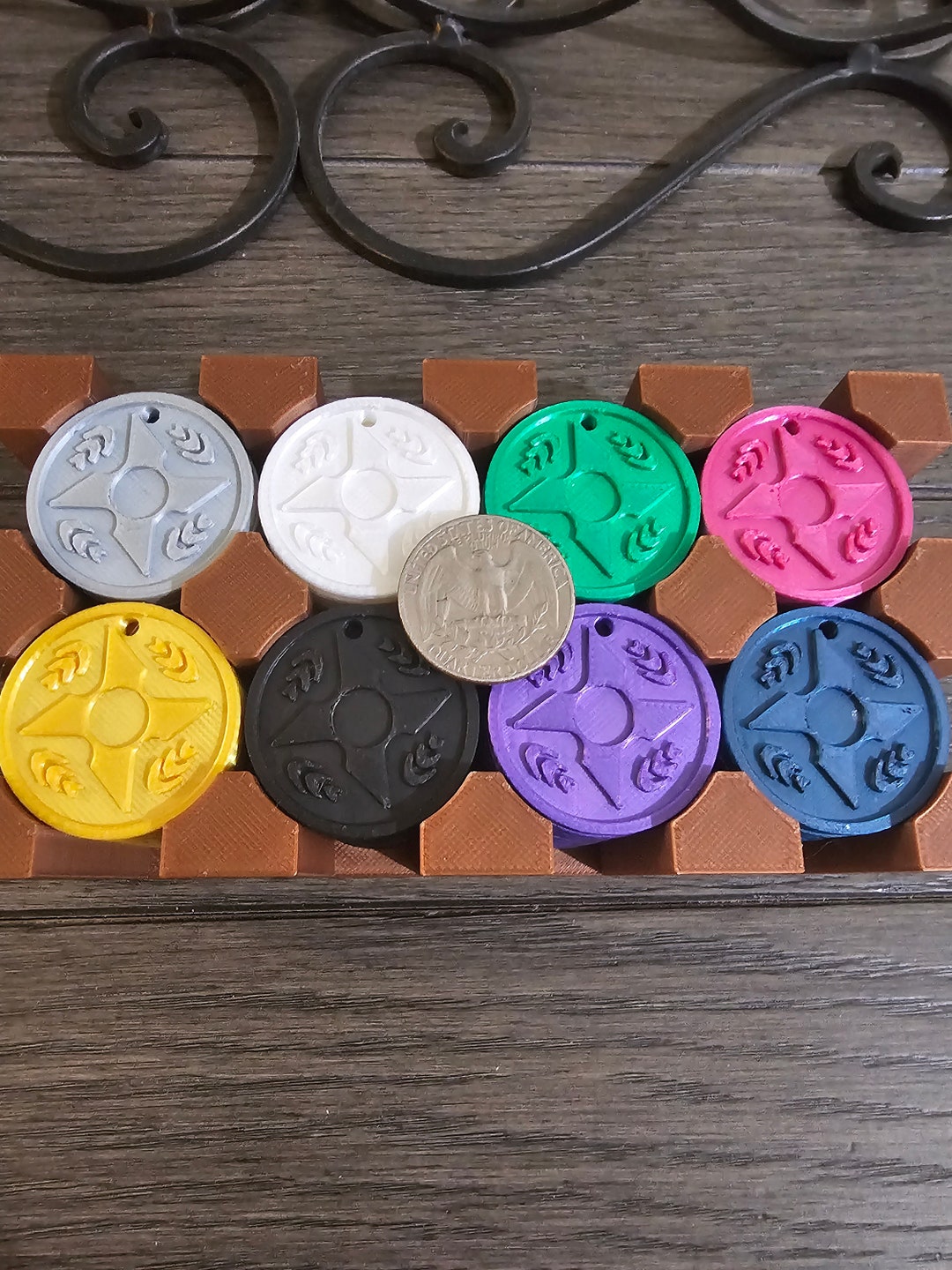 3D Printed Custom Ninja Star Keychain Charm - Etsy