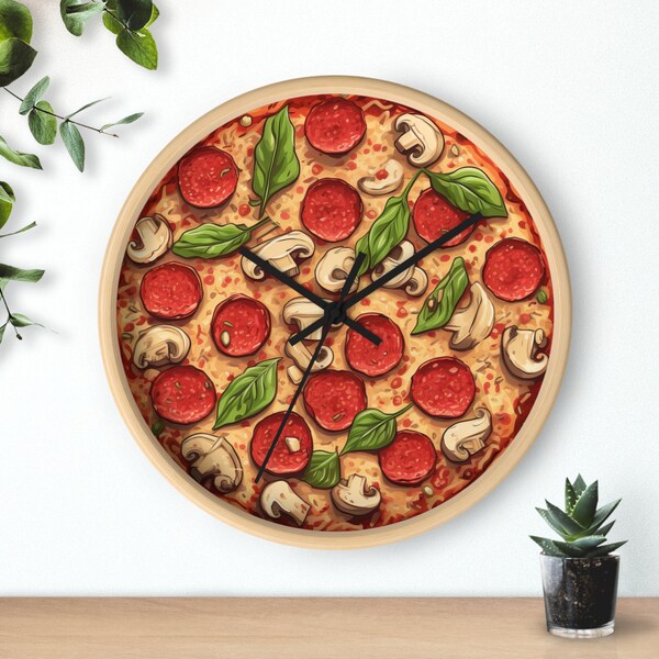Pizza Wall Clock - Etsy