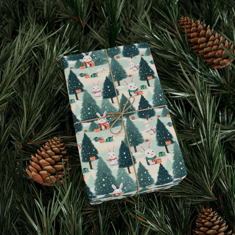 Christmas Rabbit - Etsy
