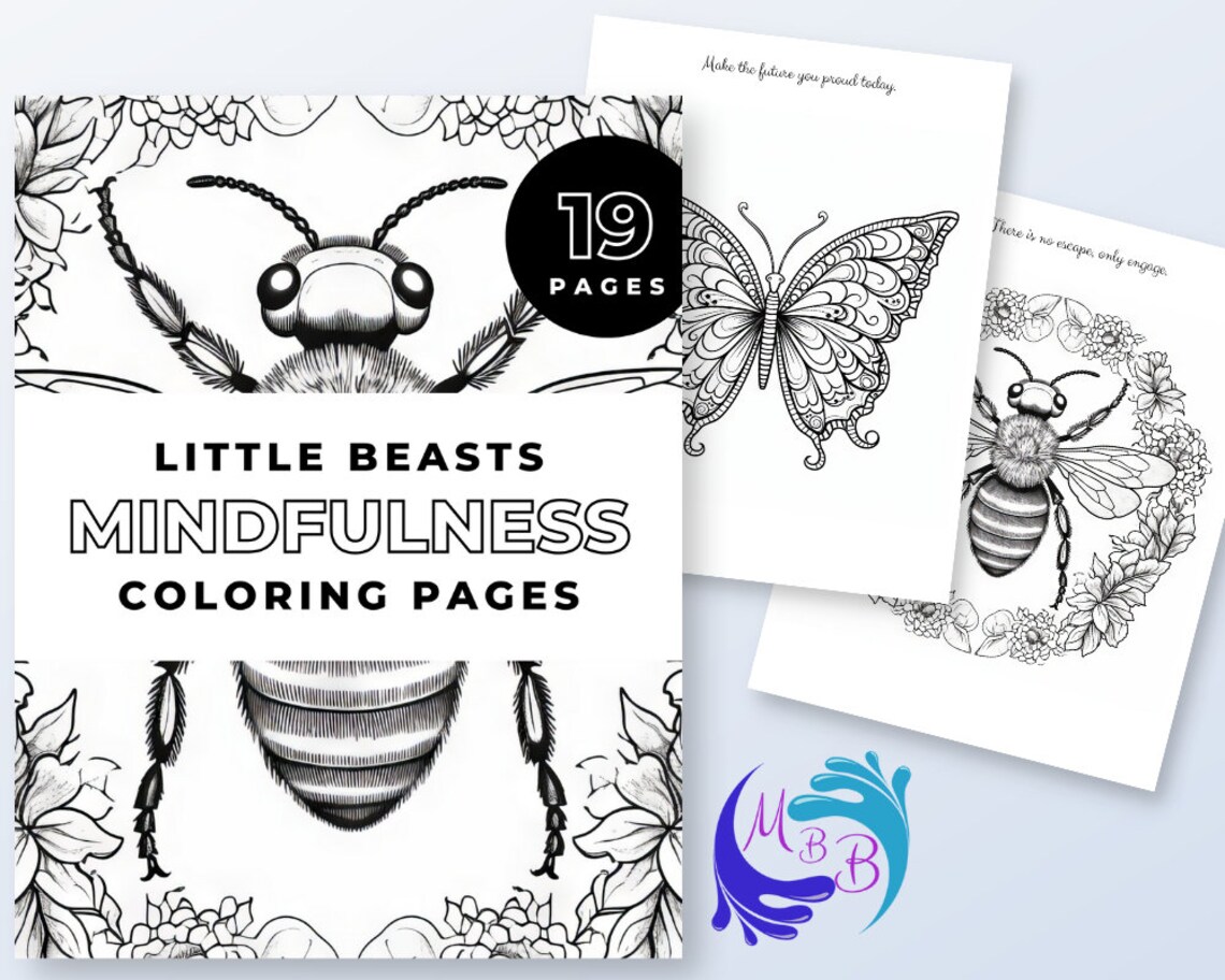 Butterflies, Birds, Bees, and Bugs Printable Coloring Pages With ...