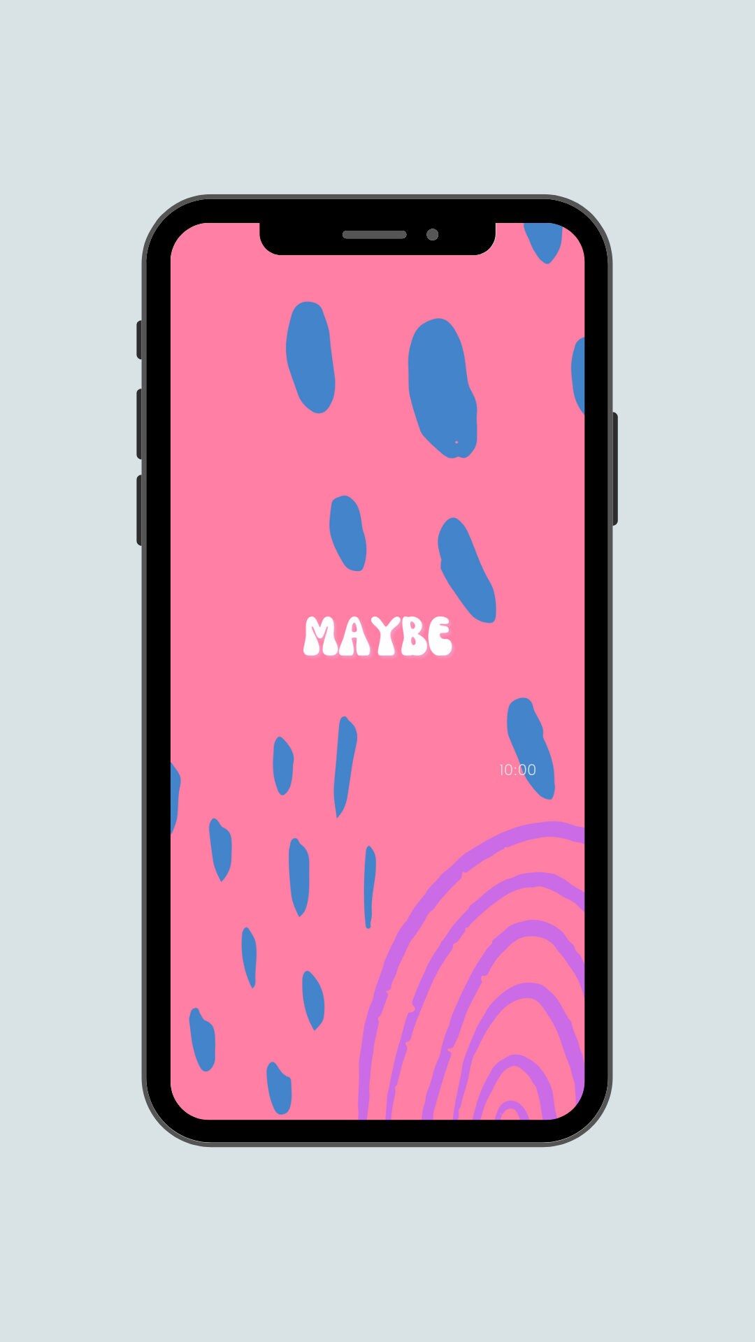 IPhone MAYBE Wallpaper - Etsy