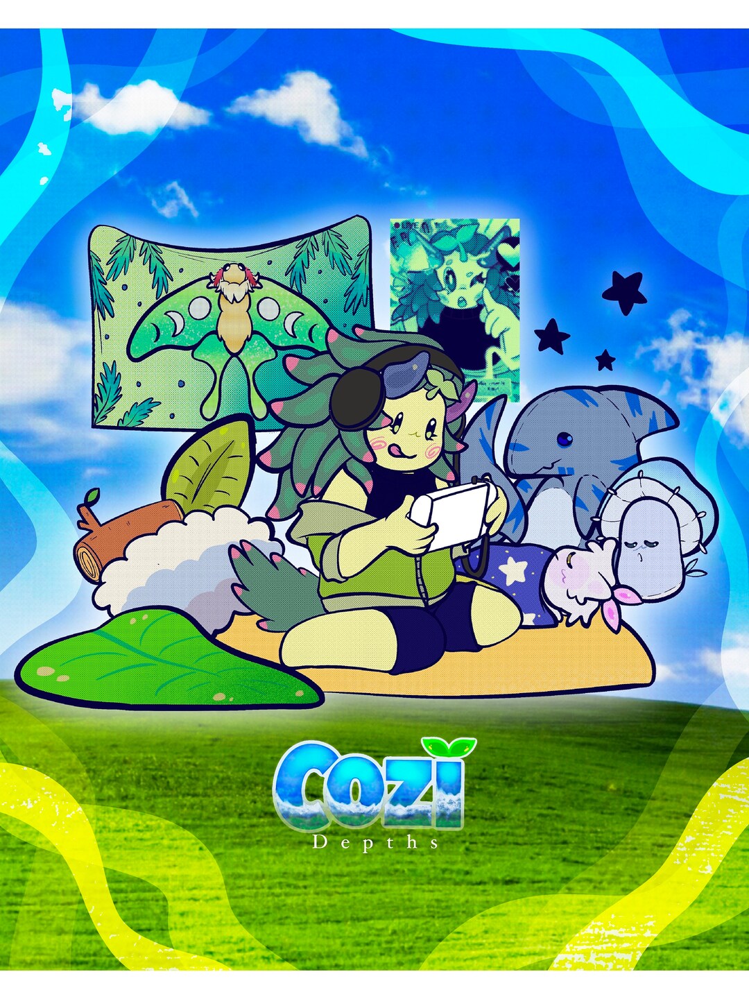 Pukoslug | Sea Creatures | Cute Adorable Tote Bag | Reusable Bag ...