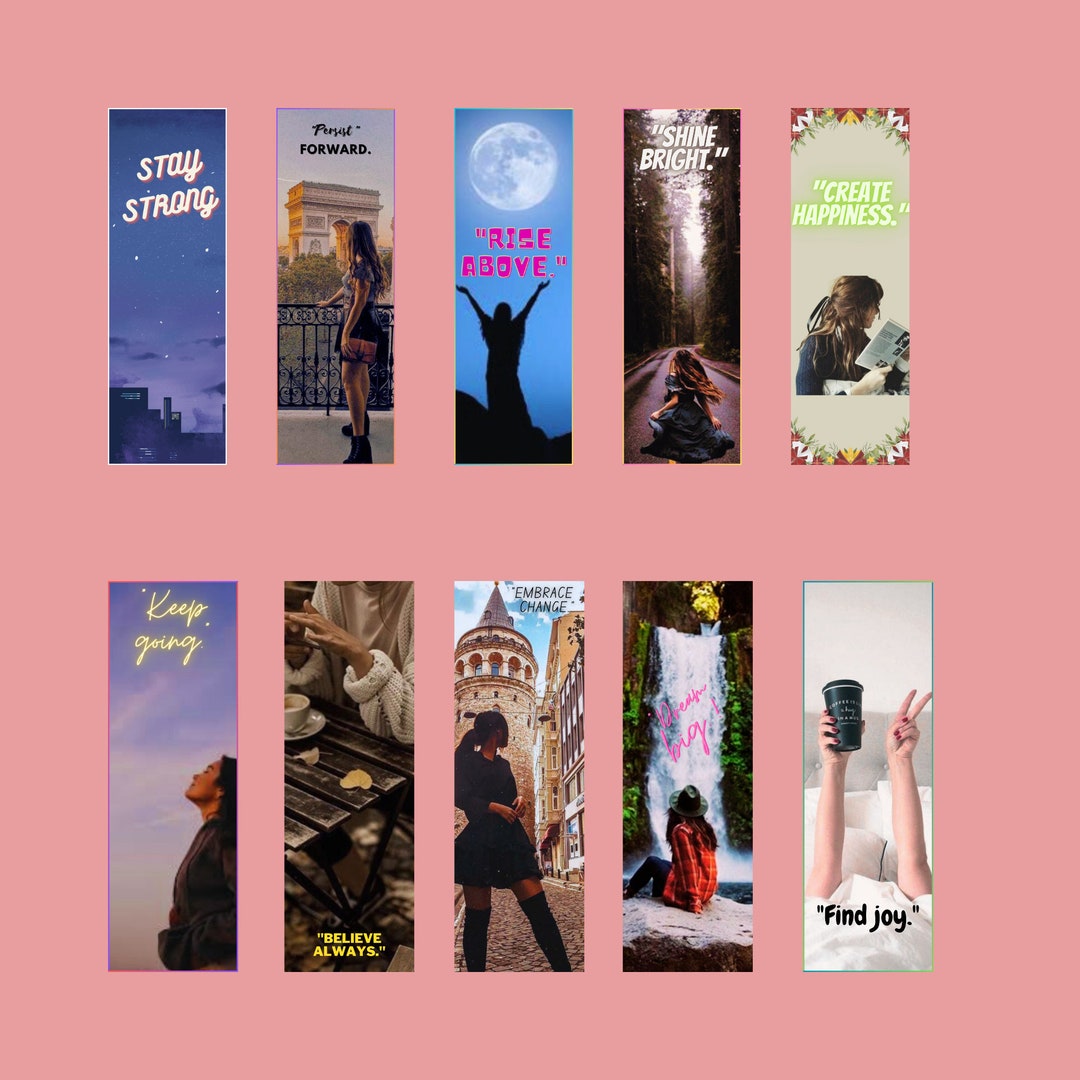 Inspirational Quotes, Printable Bookmarks Template, Printable Bookmarks ...