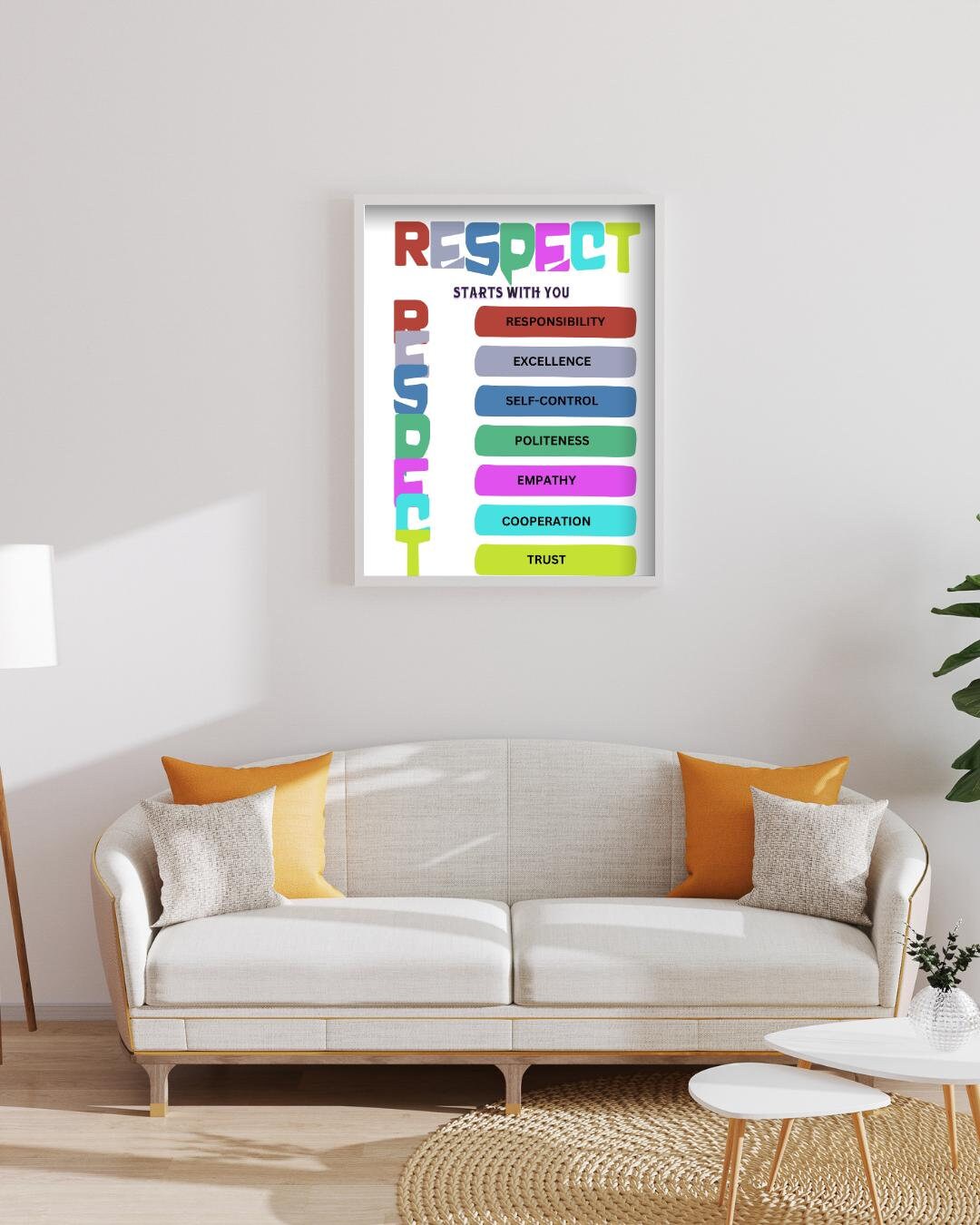 Respect, Wall Decor, Motivational Wall Decor, Office Wall Decor ...