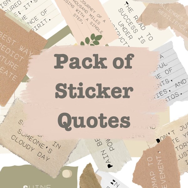 Stickers Quotes - Etsy