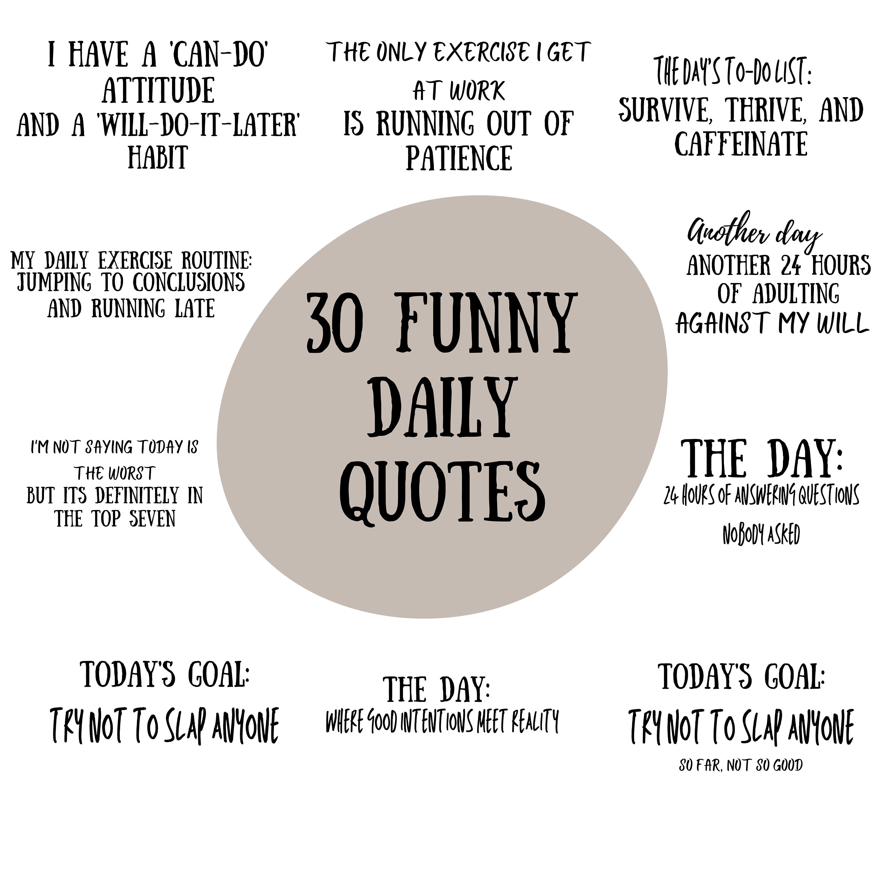 Funny Daily Quotes Affirmation Stickers Digital Planner Stickers ...