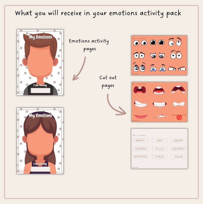 Emotion Activity Preschool Teaching Printable Resources Emotions ...