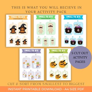 Halloween Printable Sorting Toddler Activity Preschool Worksheets ...