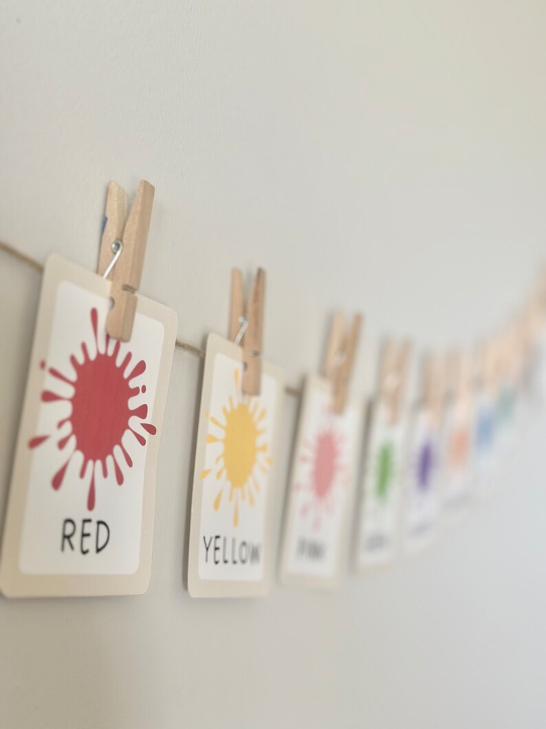 Colour Printable Flash Cards Preschool Teaching Resources - Etsy