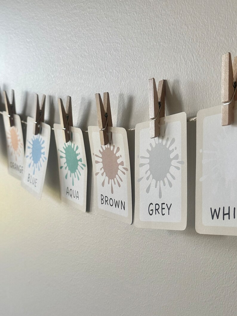 Colour Printable Flash Cards Preschool Teaching Resources - Etsy