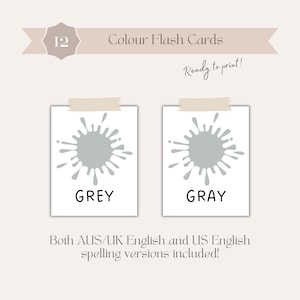 Colour Printable Flash Cards Preschool Teaching Resources Toddler ...