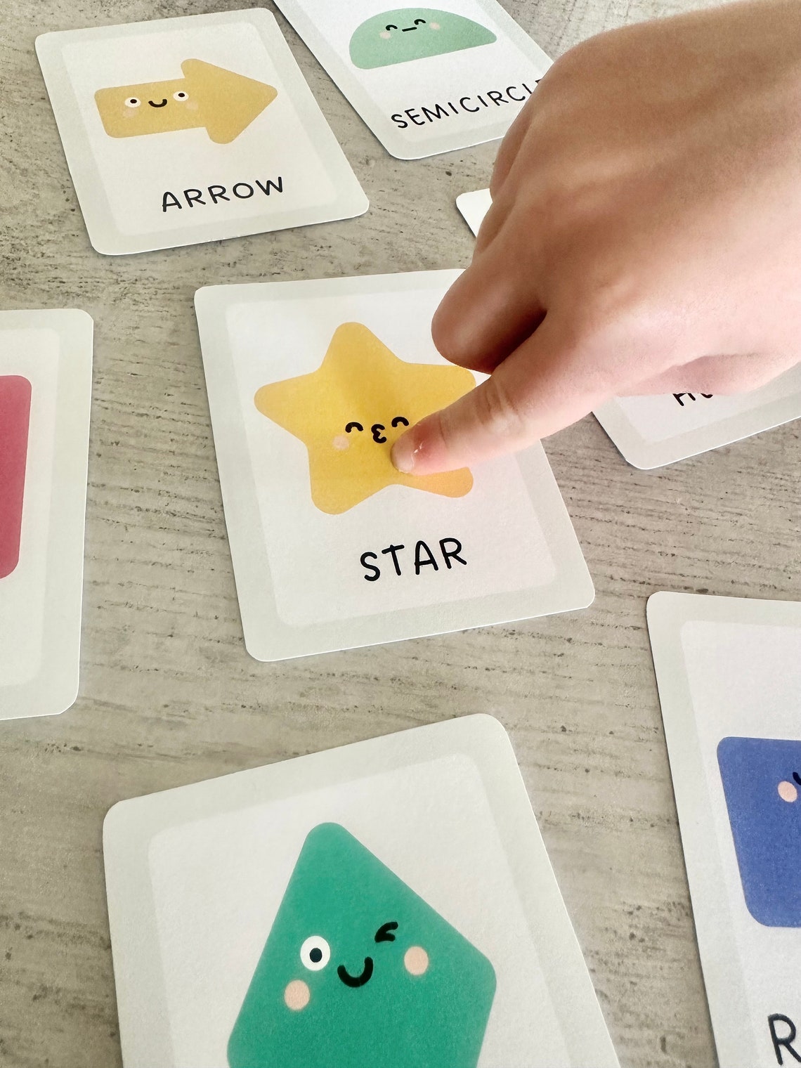 Shape Flash Cards Printable Preschool Resources Homeschool - Etsy