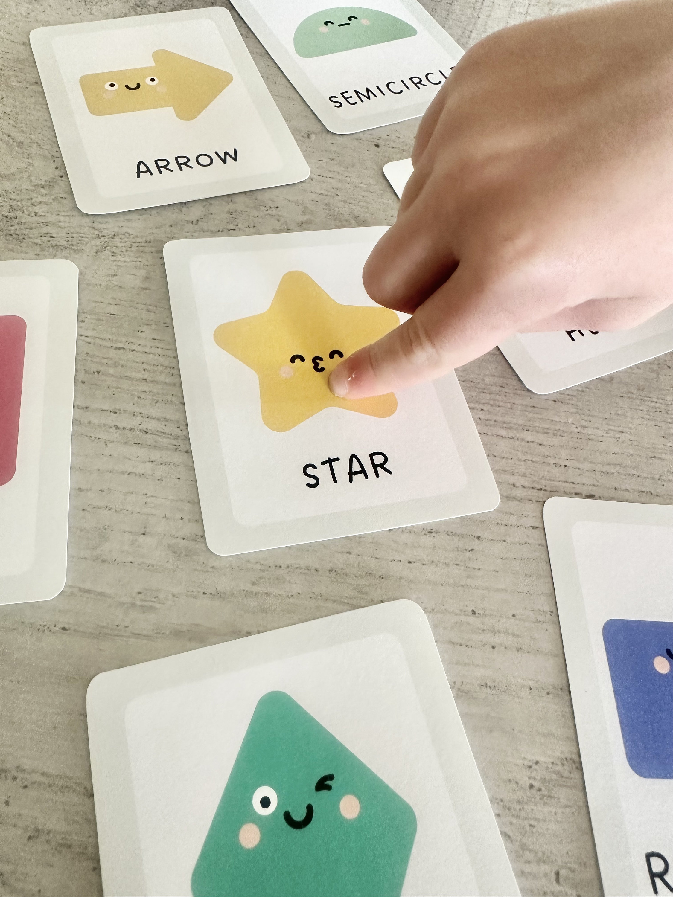 Shape Flash Cards Printable Preschool Resources Homeschool - Etsy