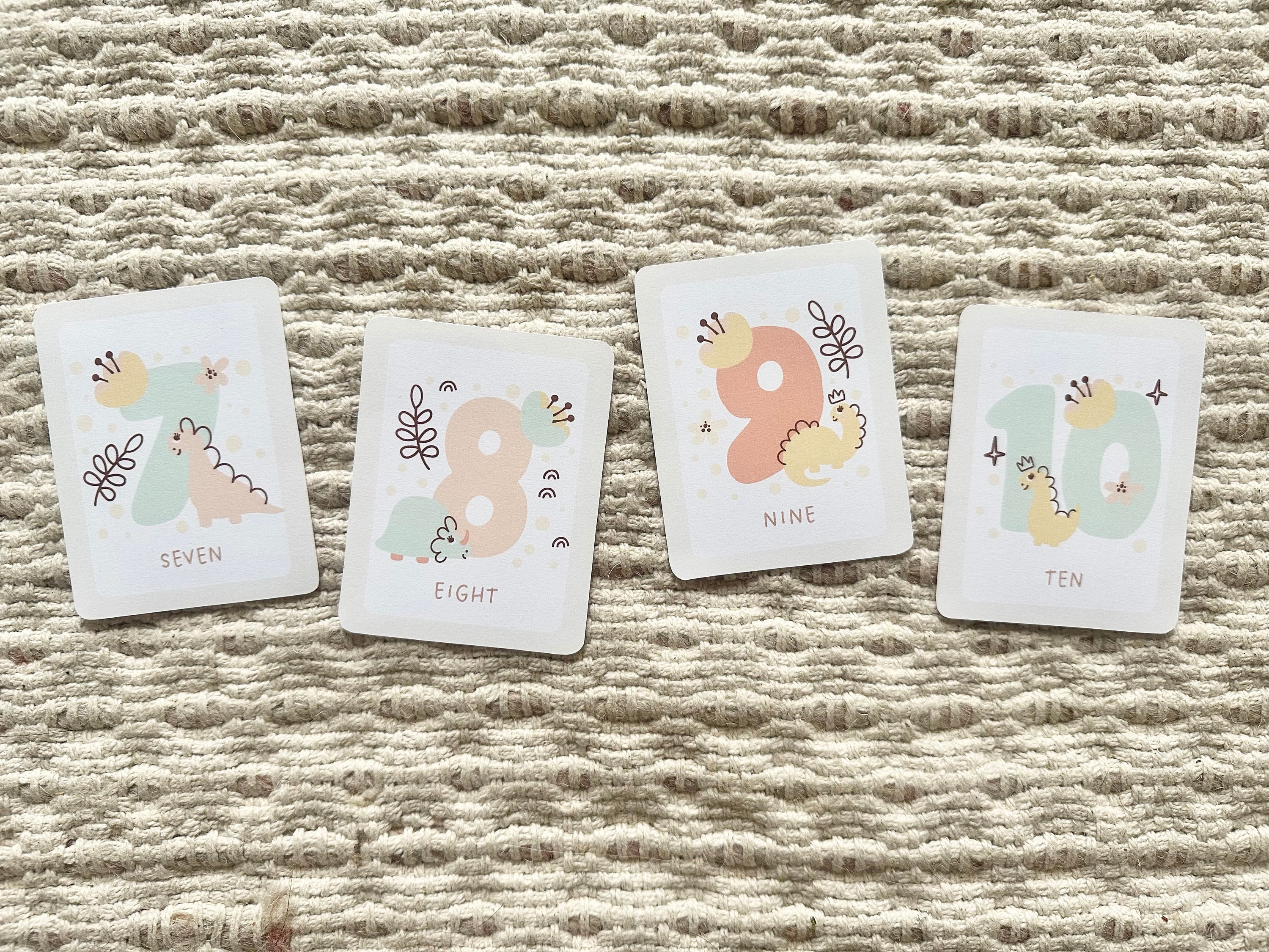 Number Flash Cards Printable Preschool Activity Counting - Etsy