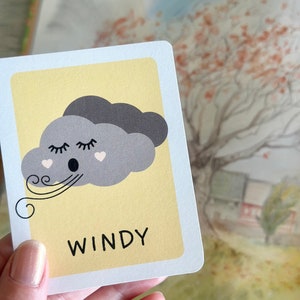 Weather Printable Flash Cards Preschool Resources Homeschool Materials ...