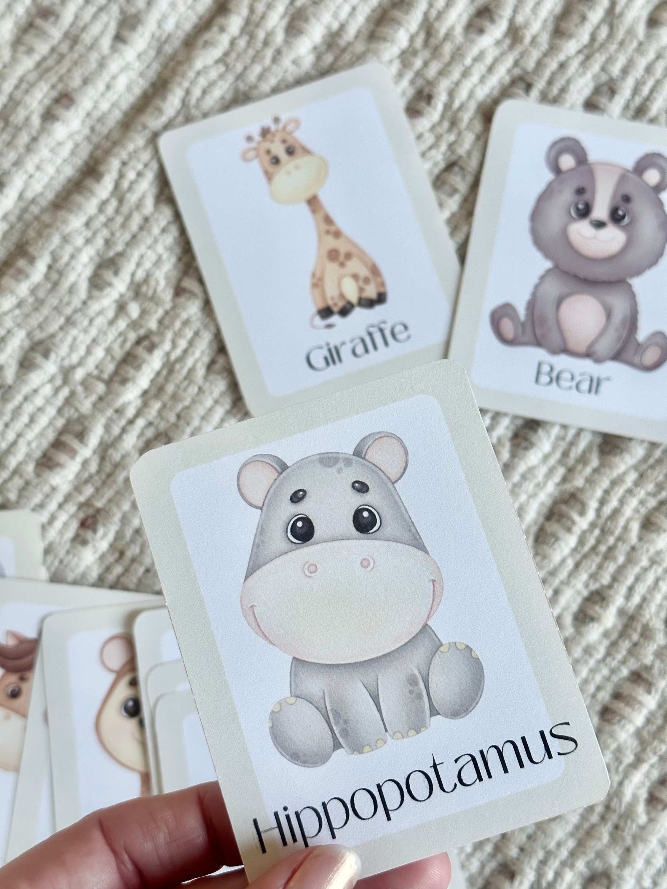 Animal Printable Flash Cards Toddler Resources Preschool - Etsy