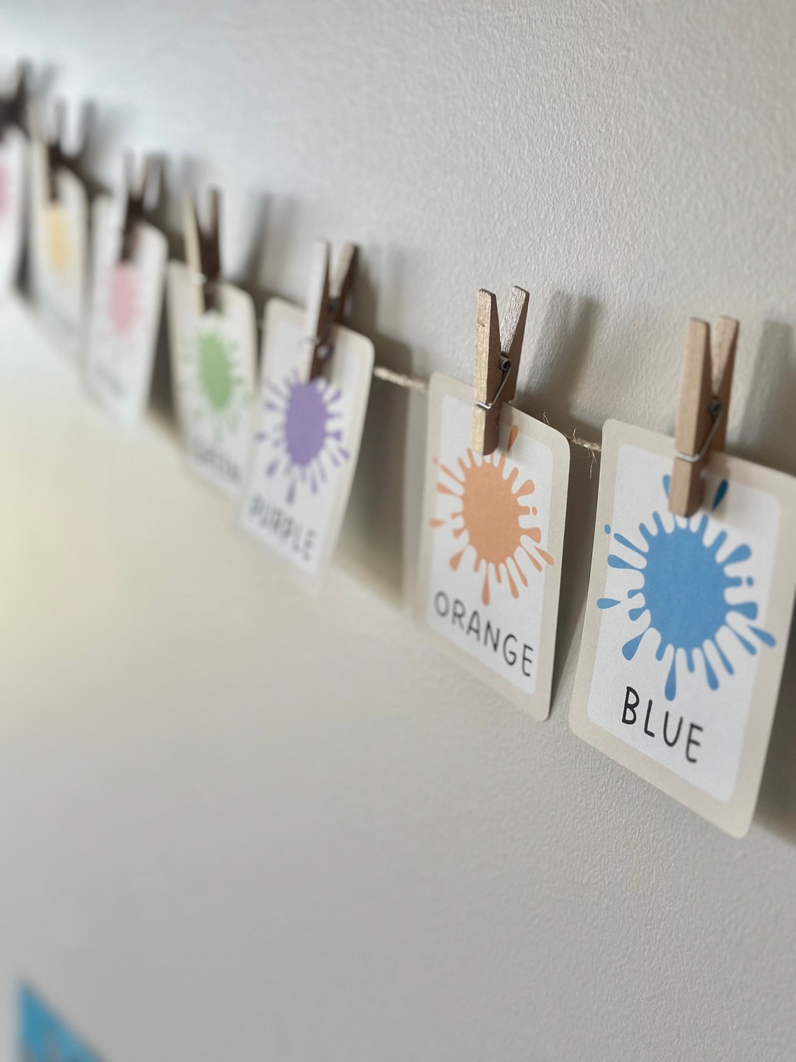 Colour Printable Flash Cards Preschool Teaching Resources - Etsy