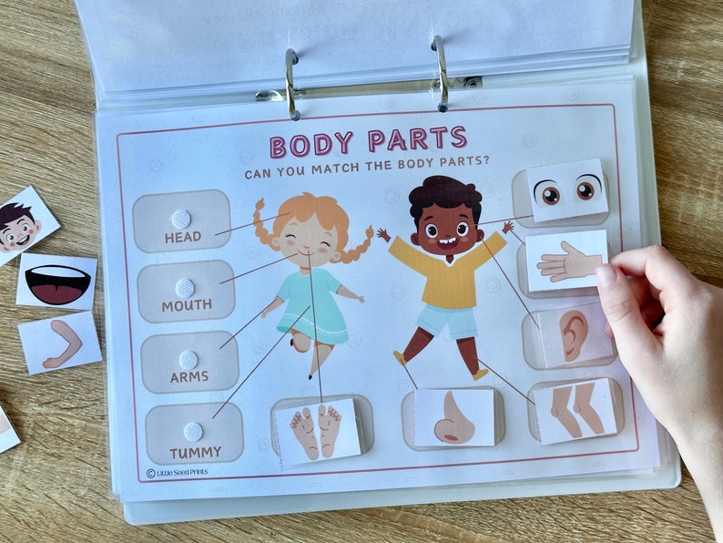 My Learning Busy Book Printable Toddler Quiet Book Preschool Activities ...