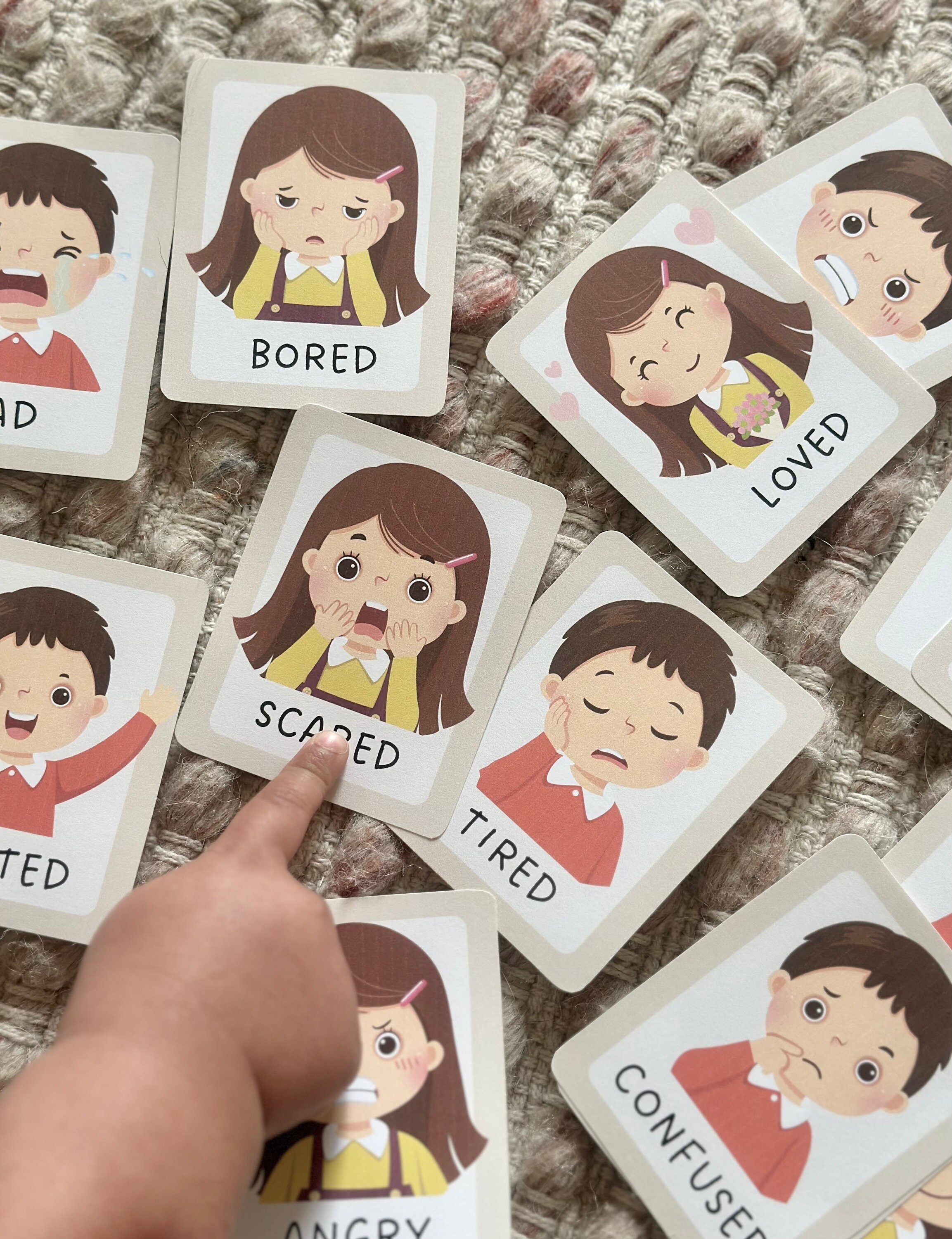 Emotion Flash Cards Printable Preschool Teaching Resources - Etsy