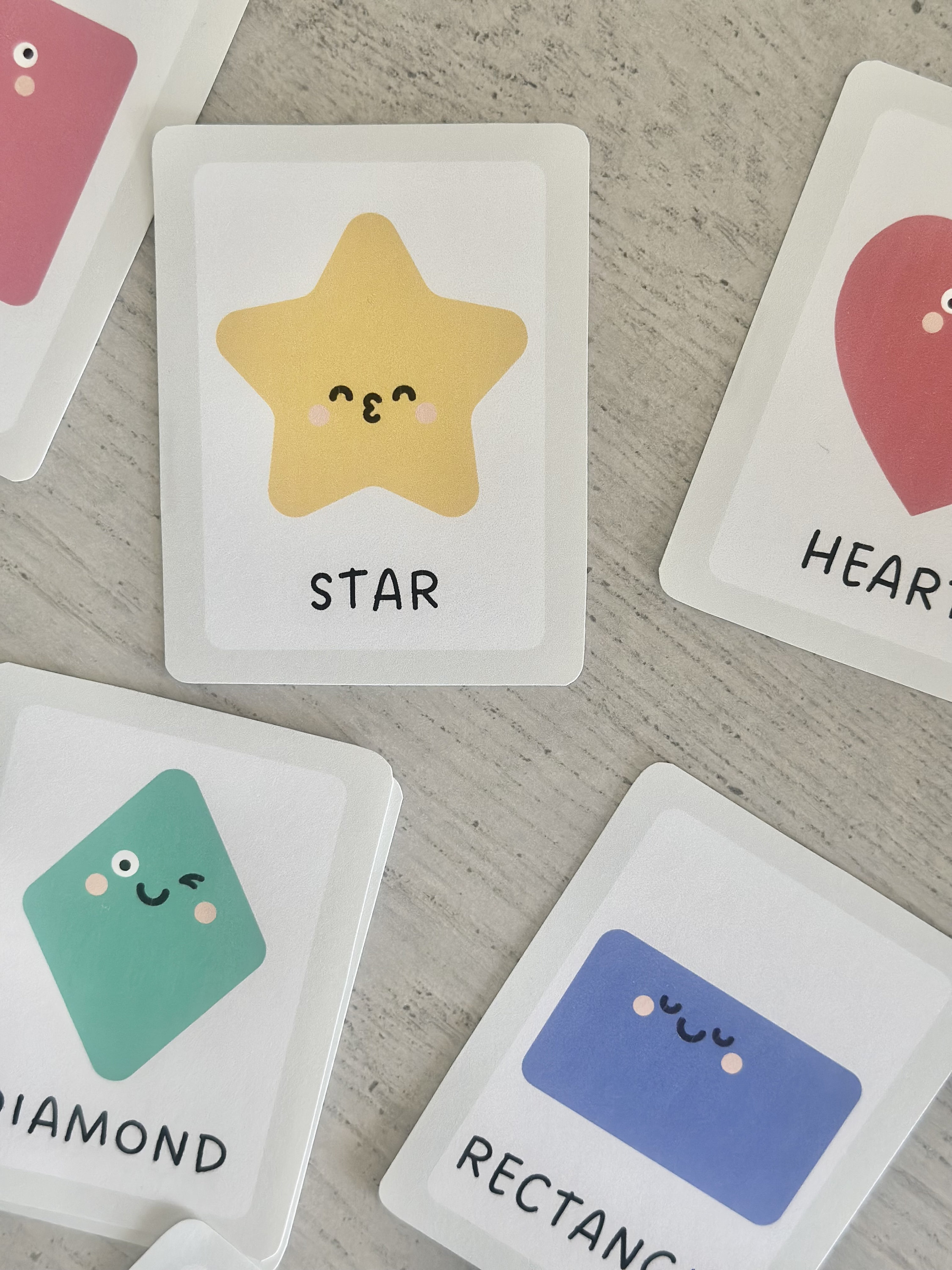 Shape Flash Cards Printable Preschool Resources Homeschool - Etsy