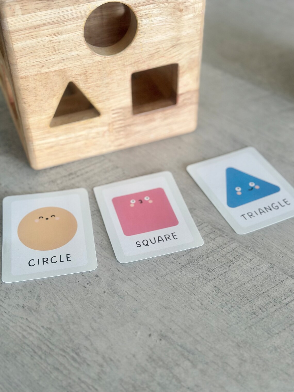 Shape Flash Cards Printable Preschool Resources Homeschool - Etsy