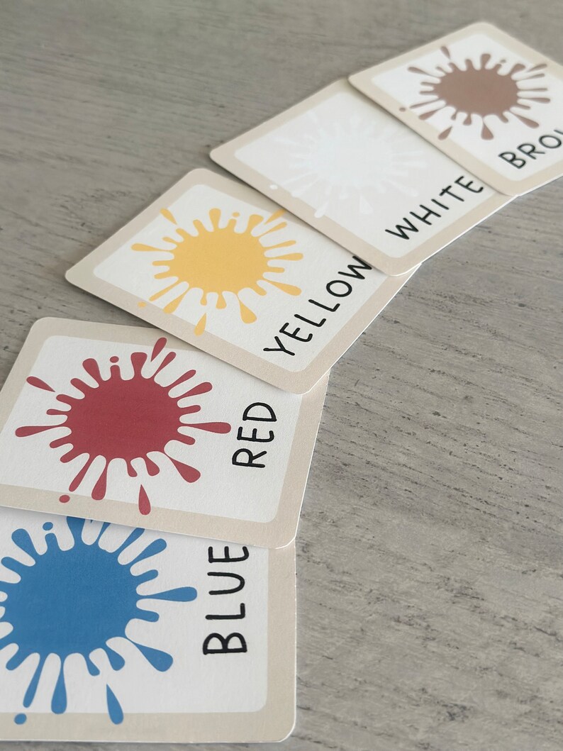 Colour Printable Flash Cards Preschool Teaching Resources - Etsy