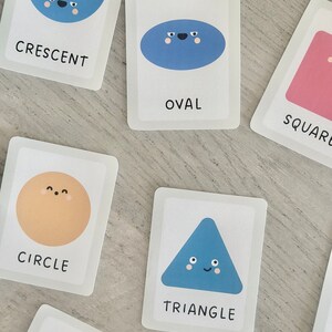 Shape Flash Cards Printable Preschool Resources Homeschool - Etsy
